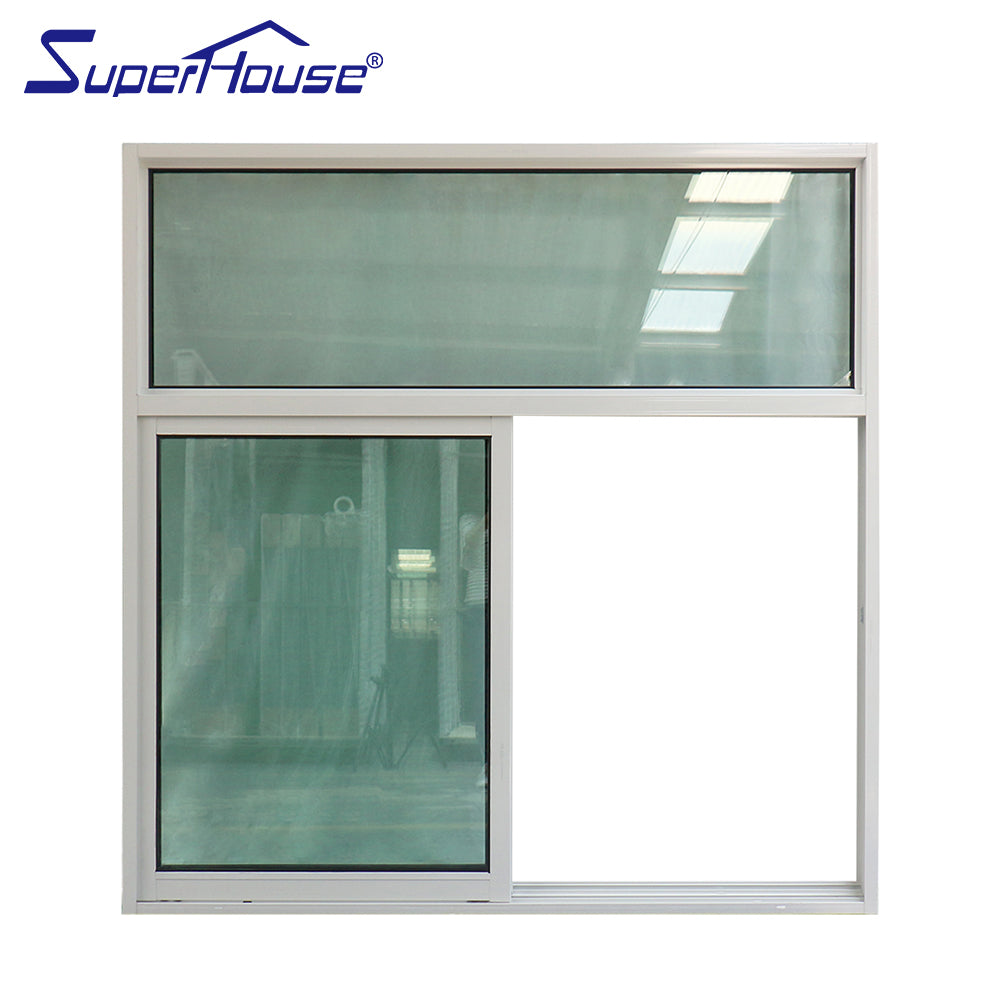 Superwu Australia standard glass sliding windows with fixed part windo ...